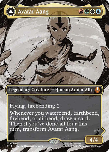 Avatar Aang // Aang, Master of Elements (Borderless) – Carton Fino