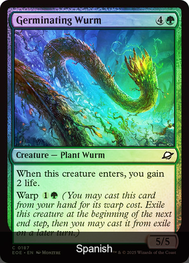 Germinating Wurm Foil [Spanish] – Carton Fino