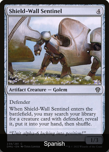 Shield-Wall Sentinel [Spanish] – Carton Fino