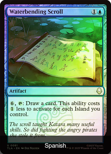 Waterbending Scroll Foil [Spanish] – Carton Fino