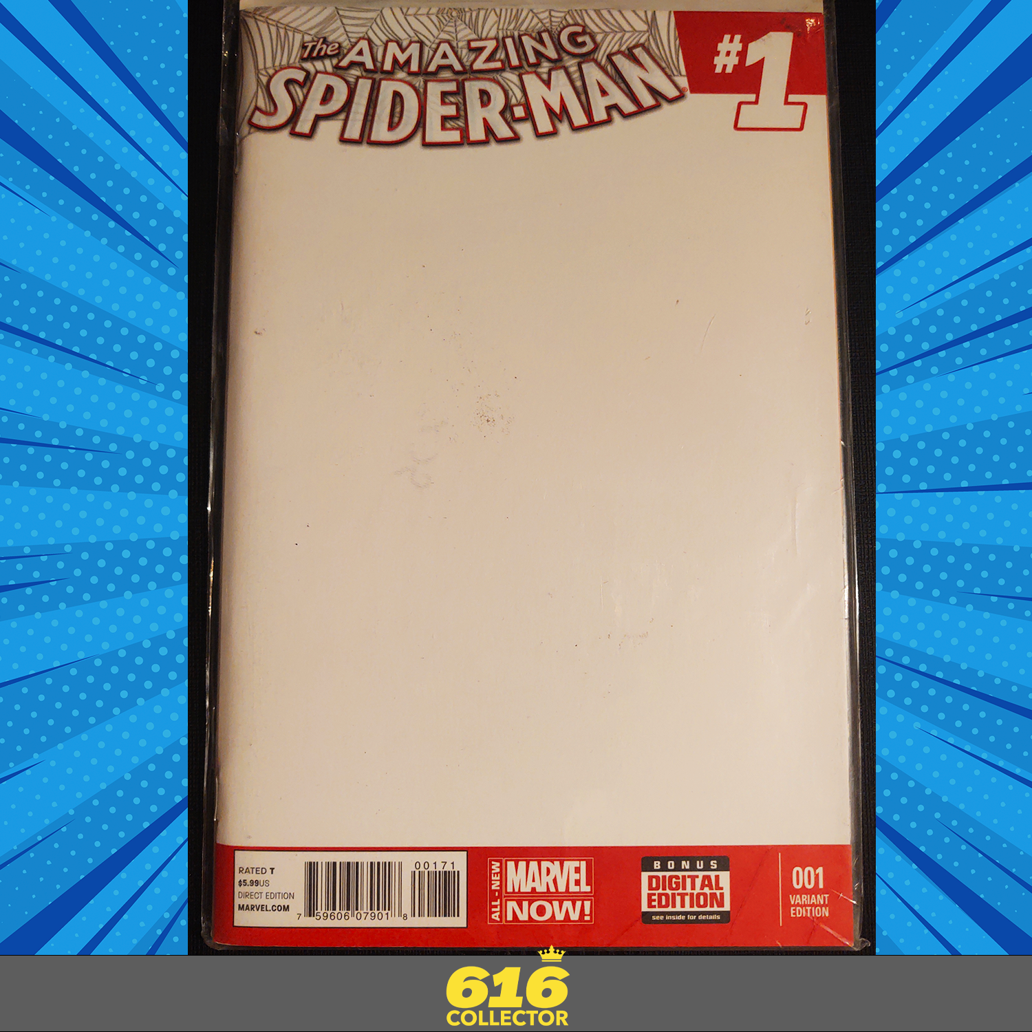 The Amazing Spider-Man #1 Blank Cover (2014) 1st SILK – Carton Fino
