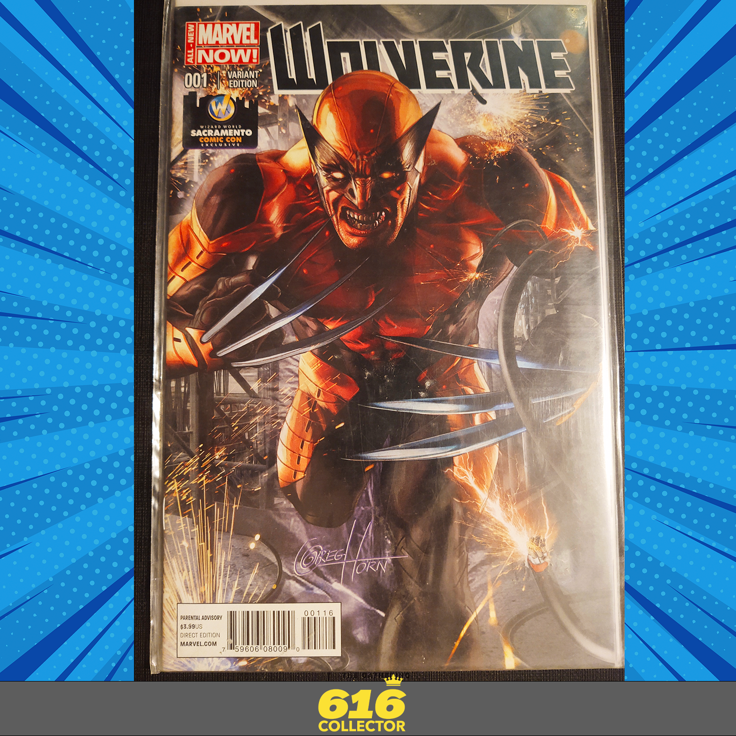 Wolverine #1 Wizard World Sacramento Cover (2013) Greg Horn COLOR Cove ...